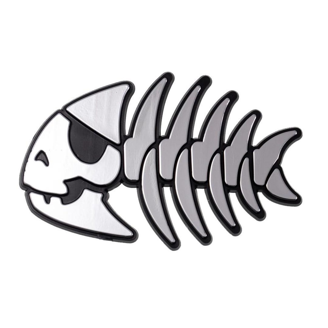 Jolly Pirate Fish Skeleton 3D Eyepatch Auto Emblem | Adhesive or ...
