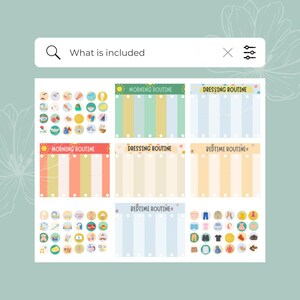 Visual Schedule | Morning Bedtime Dressing Routine | Kinder | Kids ...