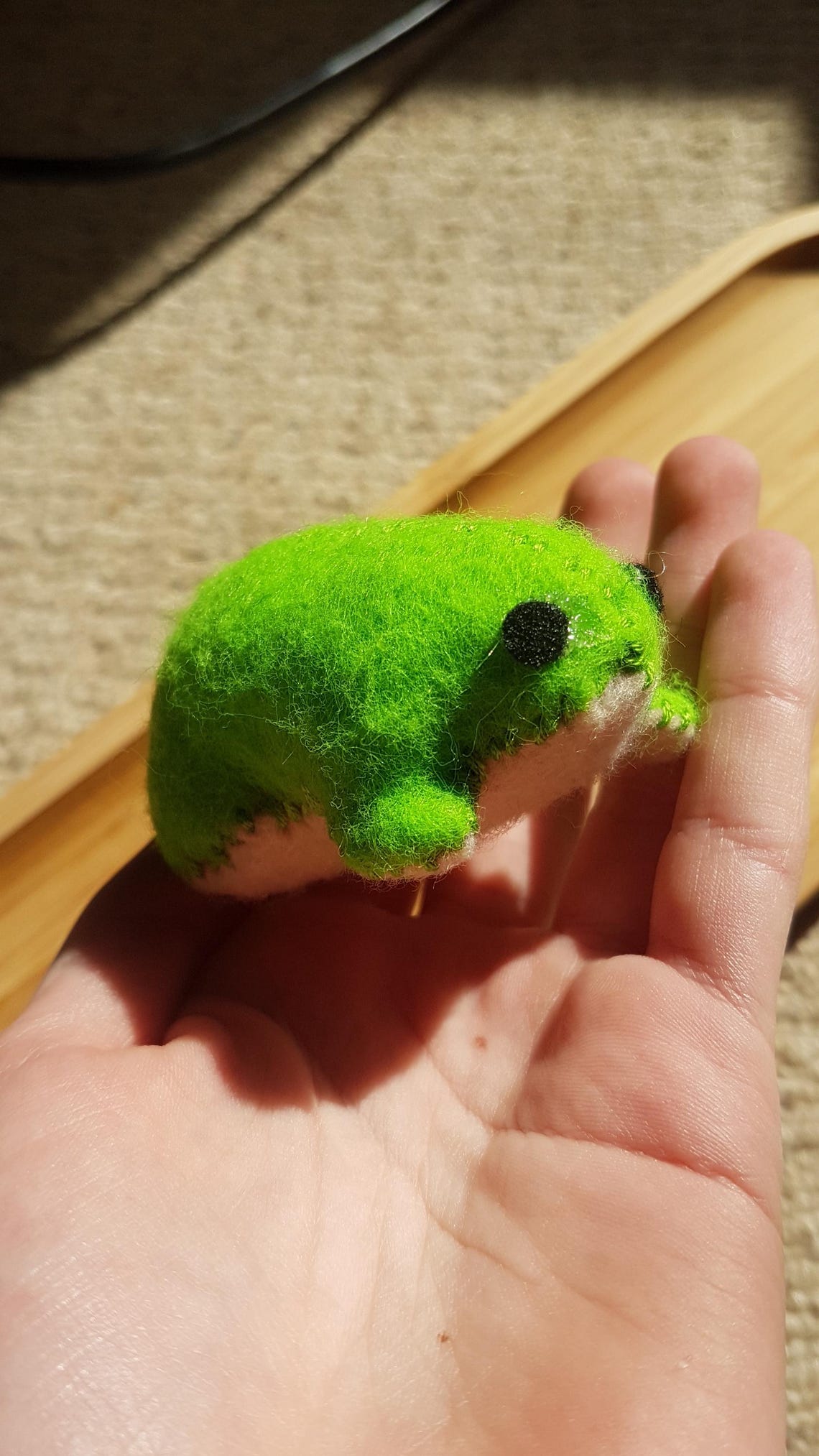Handsewn Small Felt Frog Plushie Teddy - Etsy