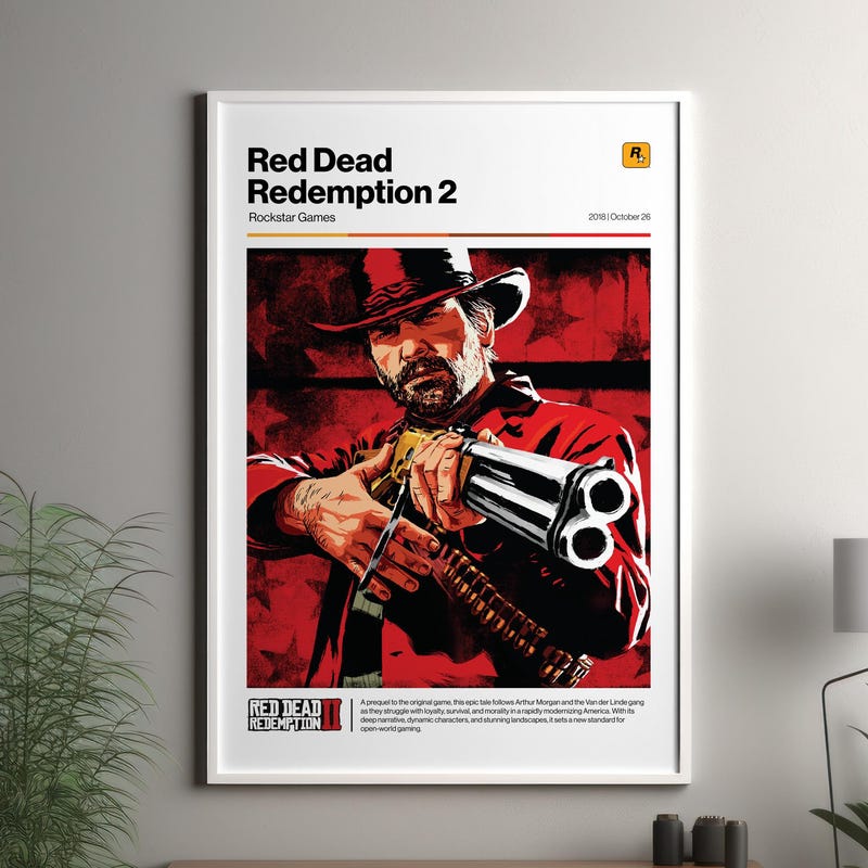 Red Dead Redemption 2 - Etsy