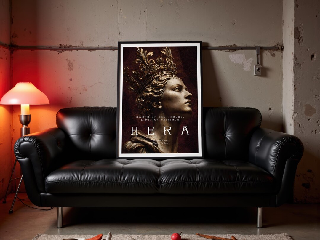 Hera Poster | Ancient Greek Goddess Wall Art | Queen of Olympus Art ...