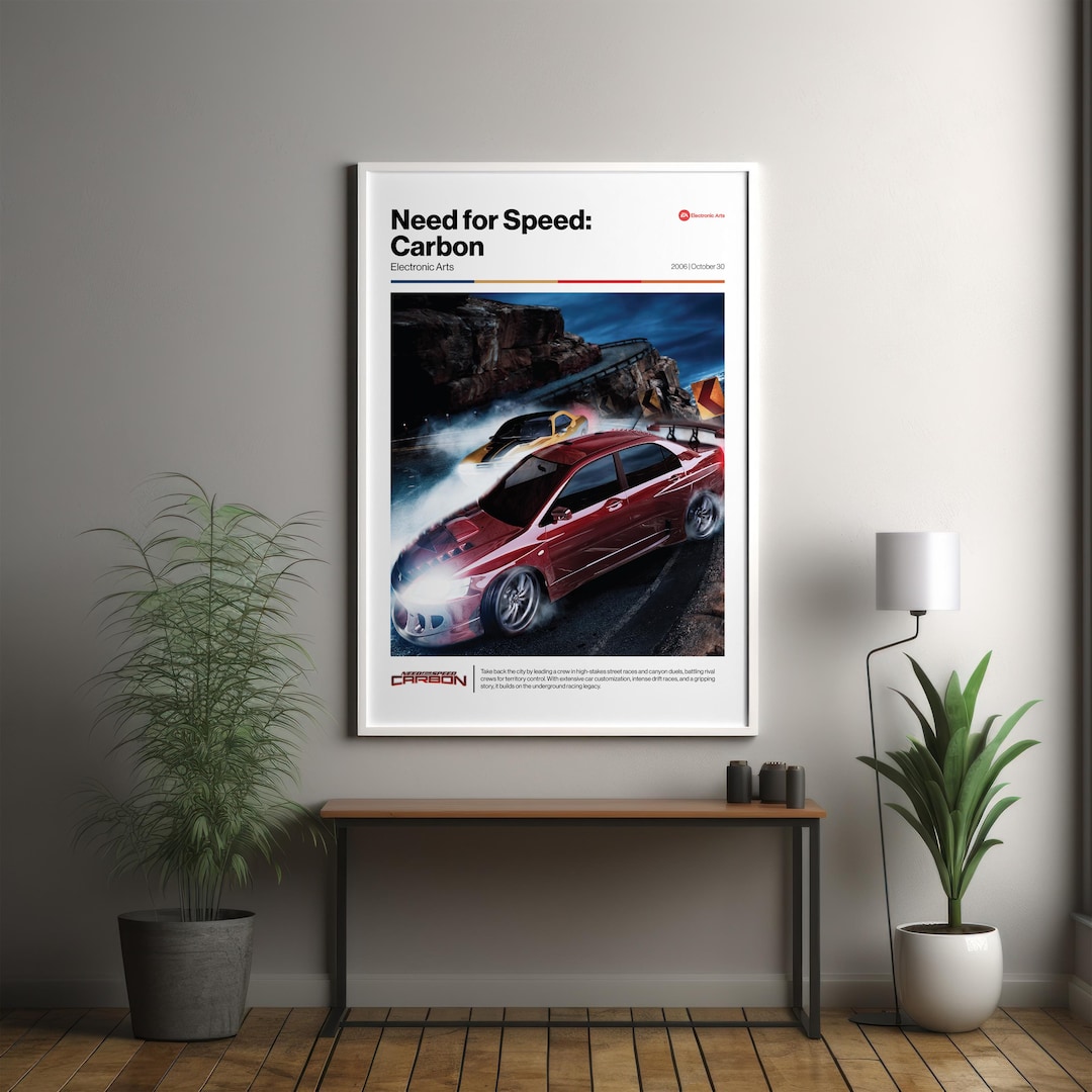 NFS Carbon Print | Need for Speed Wall Poster | Video Game Poster ...