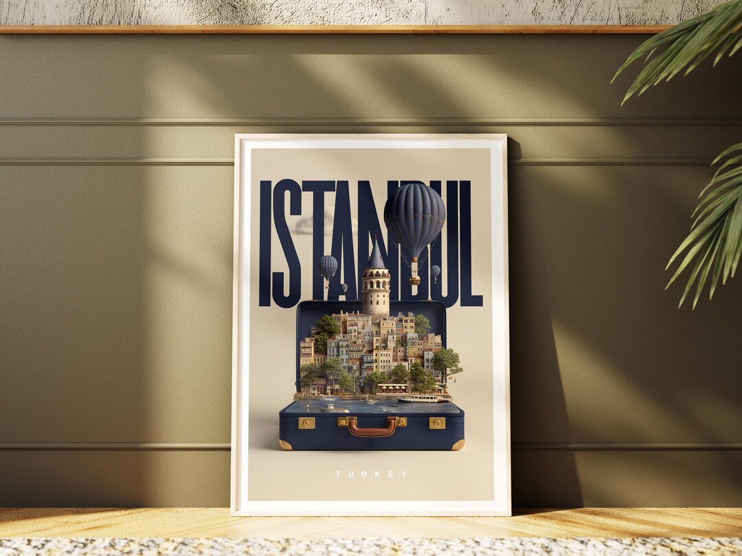 Istanbul Poster - Istanbul Print - Turkey Travel Prints - Turkiye City ...