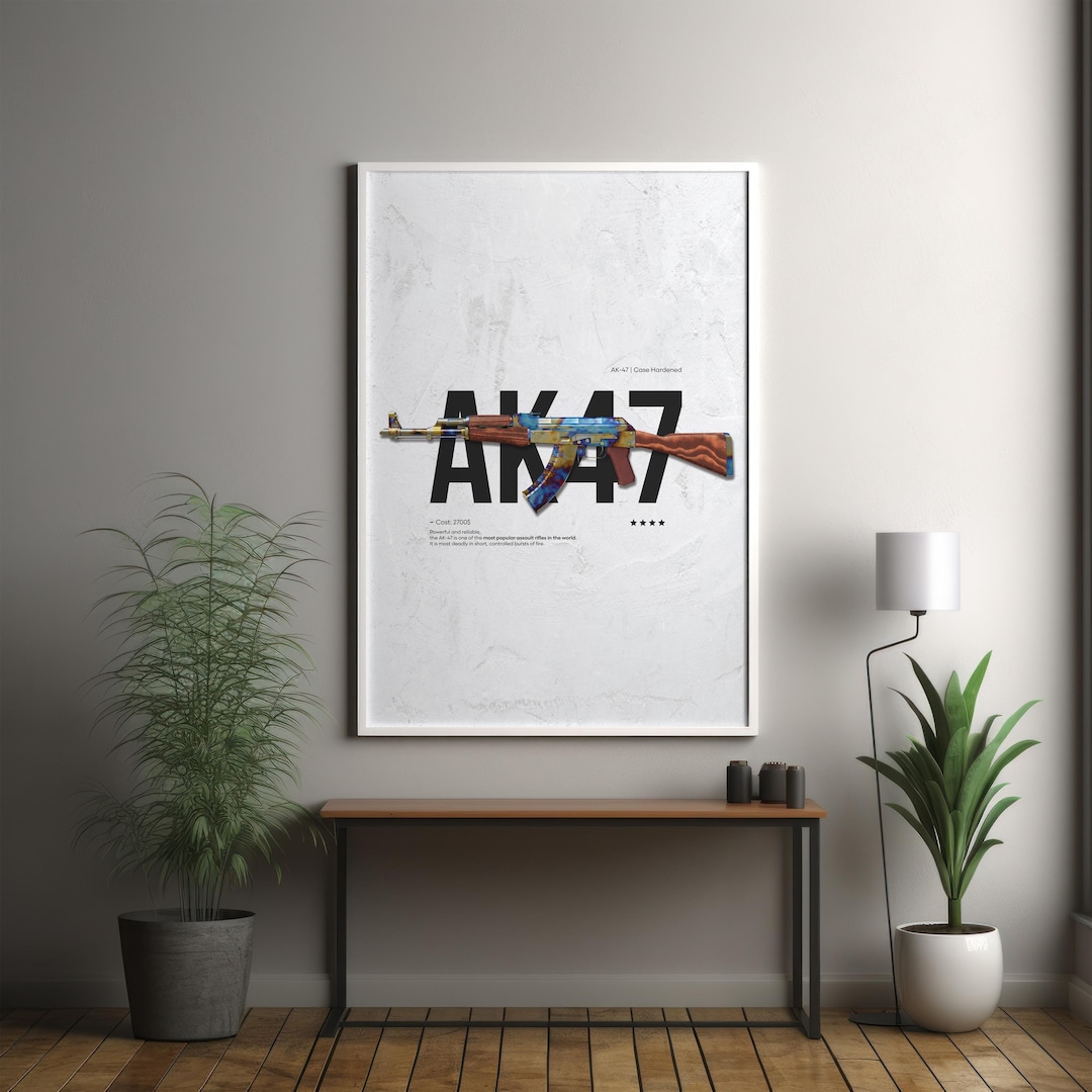 AK 47 Case Hardened Print | AK 47 Case Hardened Poster | CS2 Wall Art ...