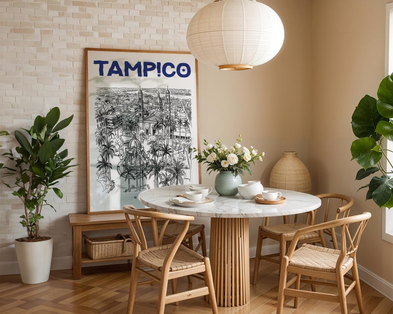 Tampico Print, Tampico Poster, Mexico Wall Art Print, Tampico Lover ...