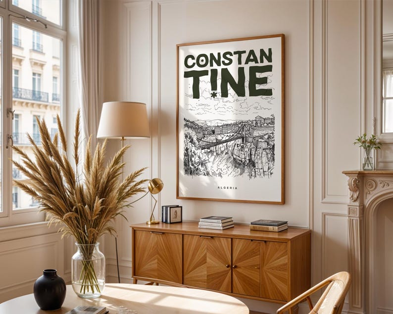 Constantine Print, Constantine Poster, Algeria Wall Art Print ...