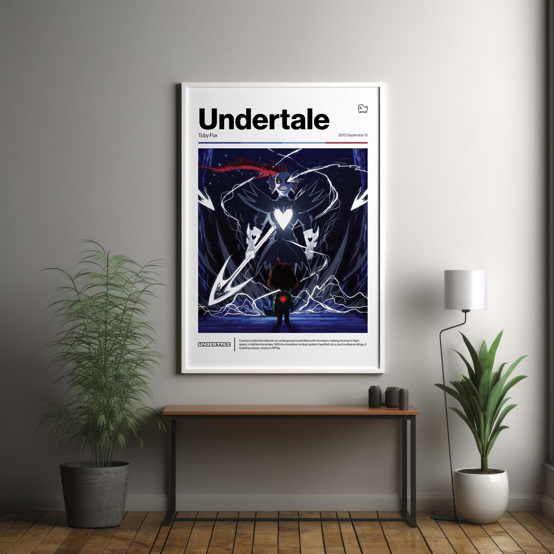 Undertale Print | Undertale Wall Poster | Video Game Poster ...