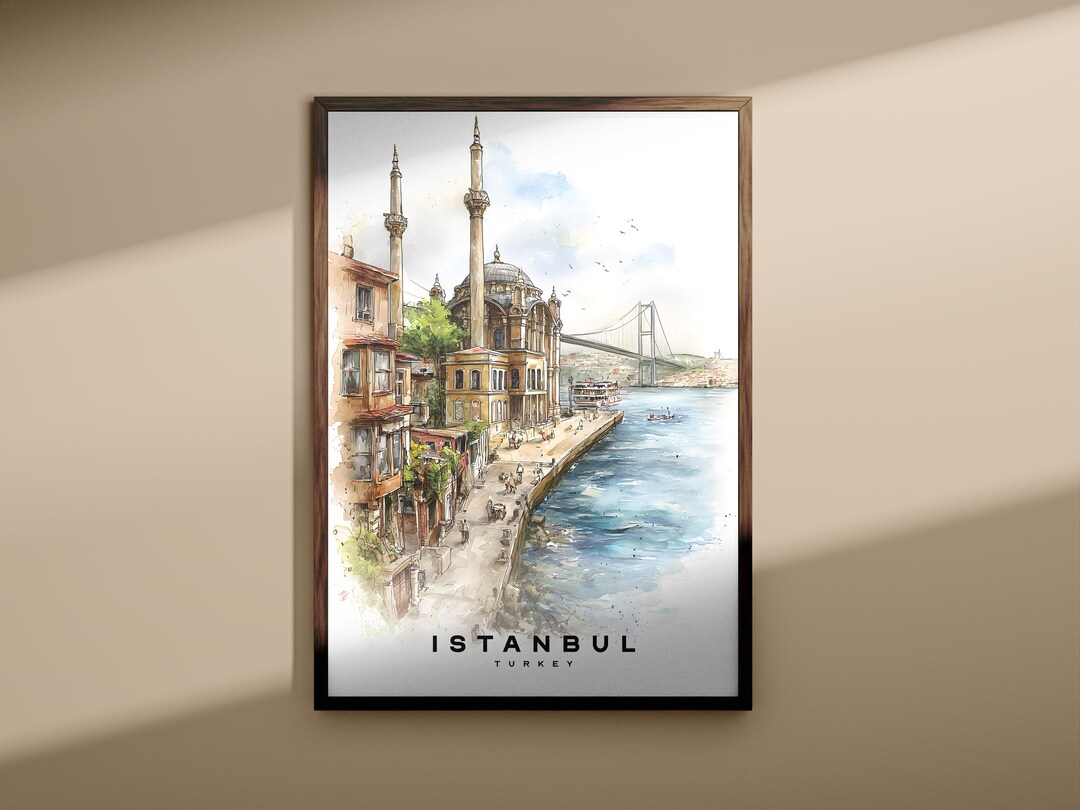 Istanbul Prints - Istanbul Poster - Turkey Travel Prints - Turkiye City ...