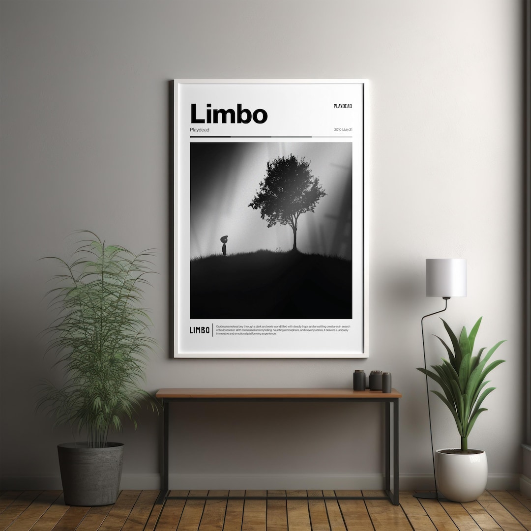 Limbo Game Print | Limbo Wall Art Poster | Video Game Poster ...
