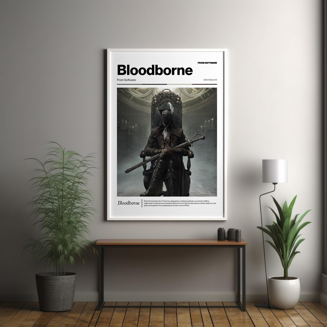 Bloodborne Print | Bloodborne Wall Poster | Video Game Poster ...
