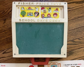 Vintage Fisher Price School Days Desk - Etsy
