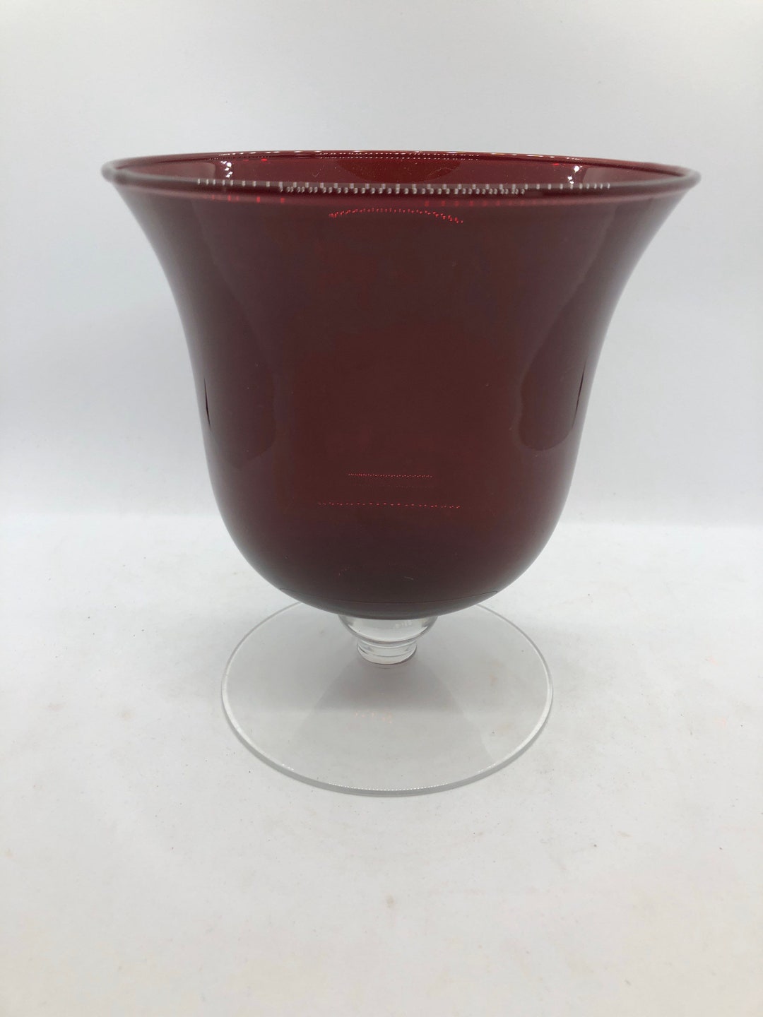 Home Interiors Ruby Red Glass Sconce, Candleholder - Etsy