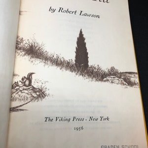 Vintage School Reader Book Rabbit Hill by Robert Lawson - Etsy