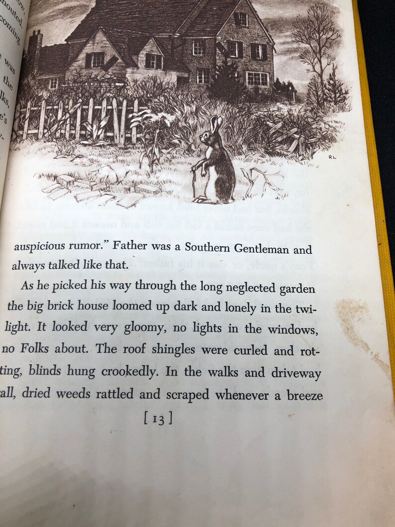 Vintage School Reader Book Rabbit Hill by Robert Lawson - Etsy