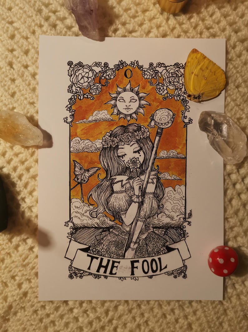 The Fool - Tarot Major Arcana Print - Etsy