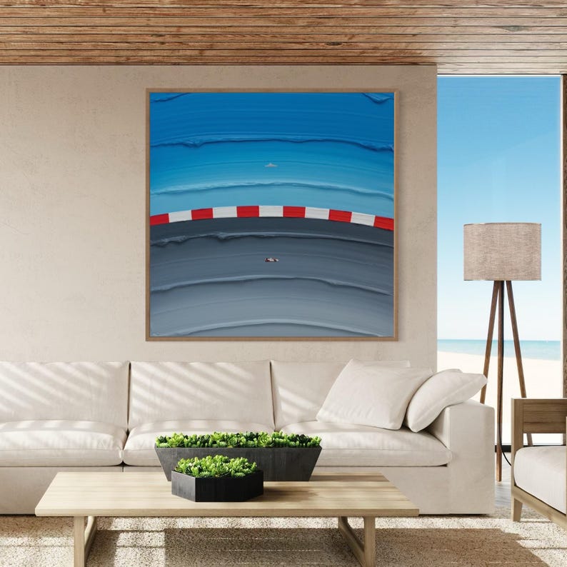 F1 Painting – Monaco Grand Prix Wall Art – Textured Formula 1 Race Car ...