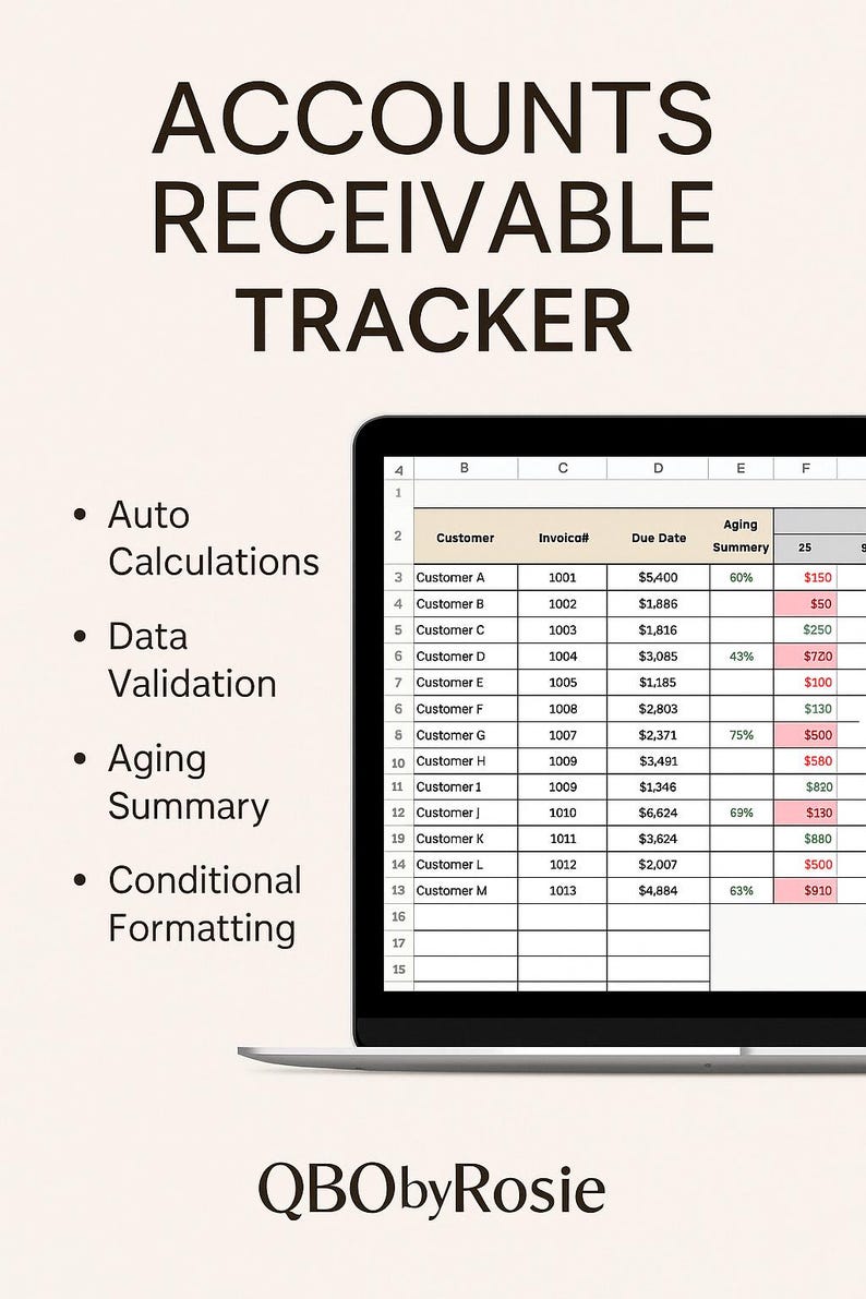 Account Receivable Template & Instructional Video - Streamline Your ...