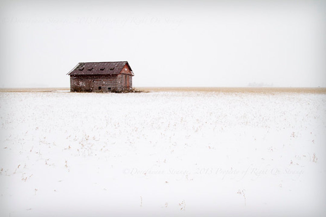 Brief Isolation, Barn, Snow Landscape, Art Photo, Winter Landscape ...