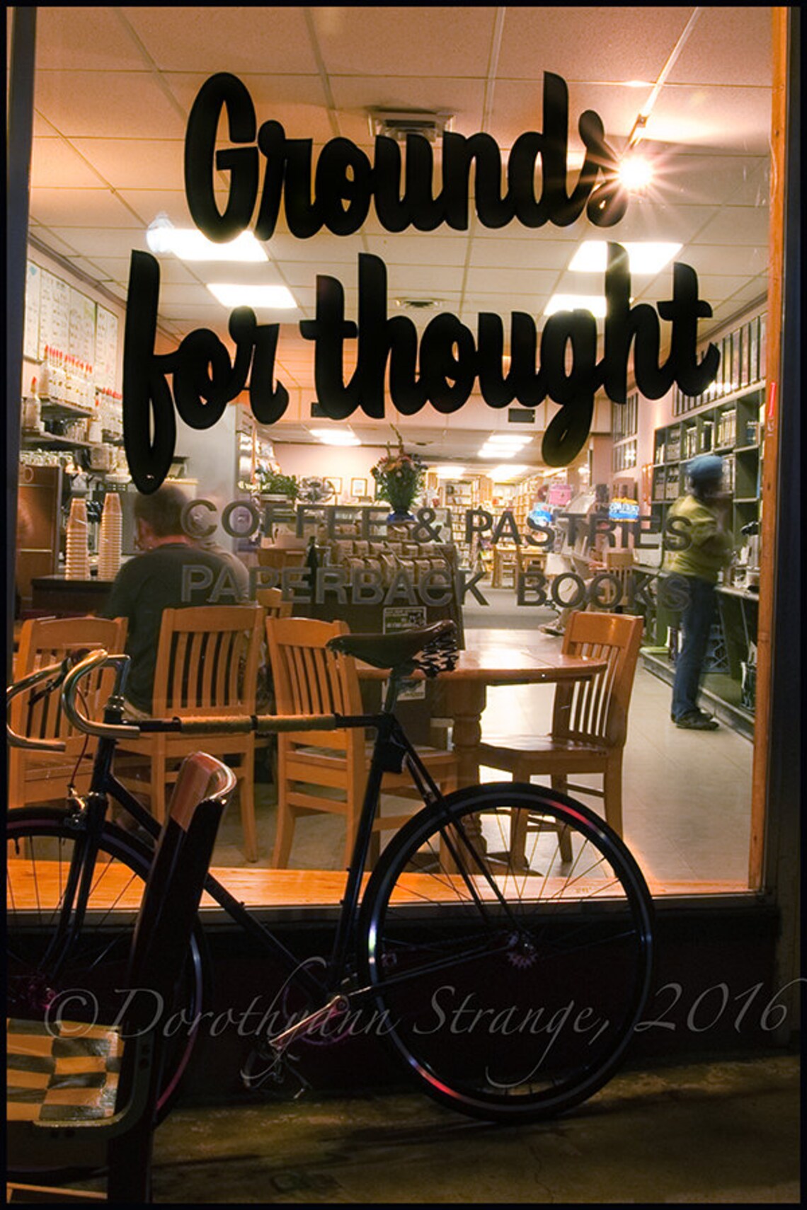 Coffee Shop, Grounds for Thought, Coffee, Book Shop, Color Art Photo ...