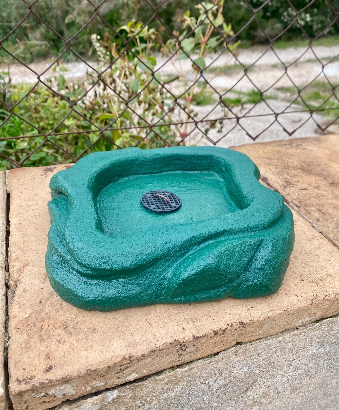 Sculpted Siporex Pot for Bonsai – Asymmetrical Design, Basque Green ...