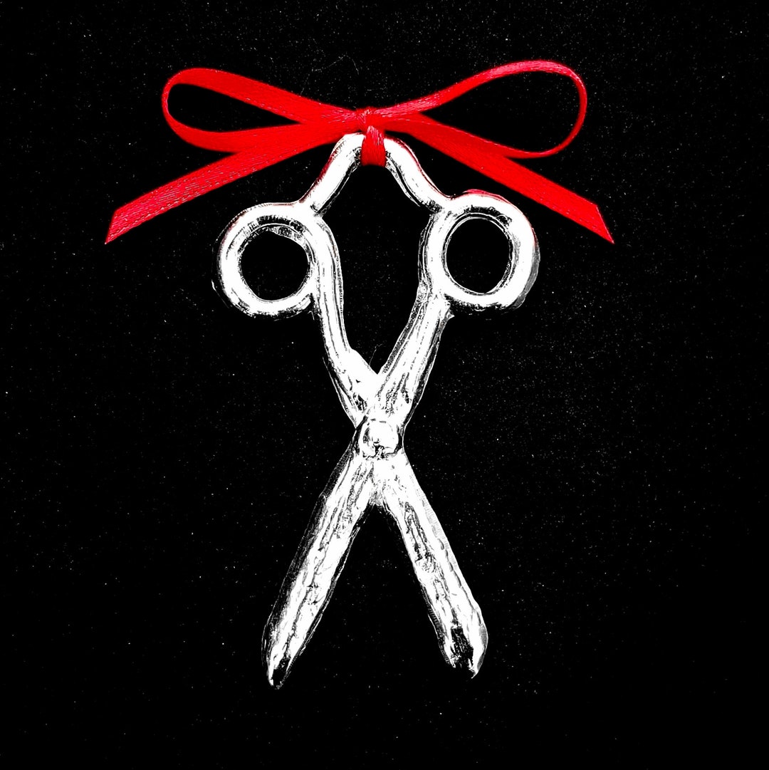 Pewter Scissors Shears Ornament - Etsy
