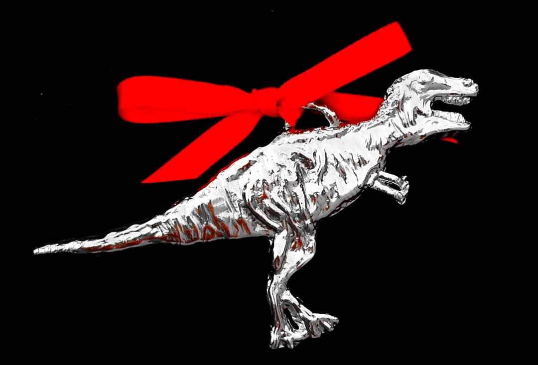 T-rex Dinosaur Tyrannosaurus Rex Pewter Ornament - Etsy
