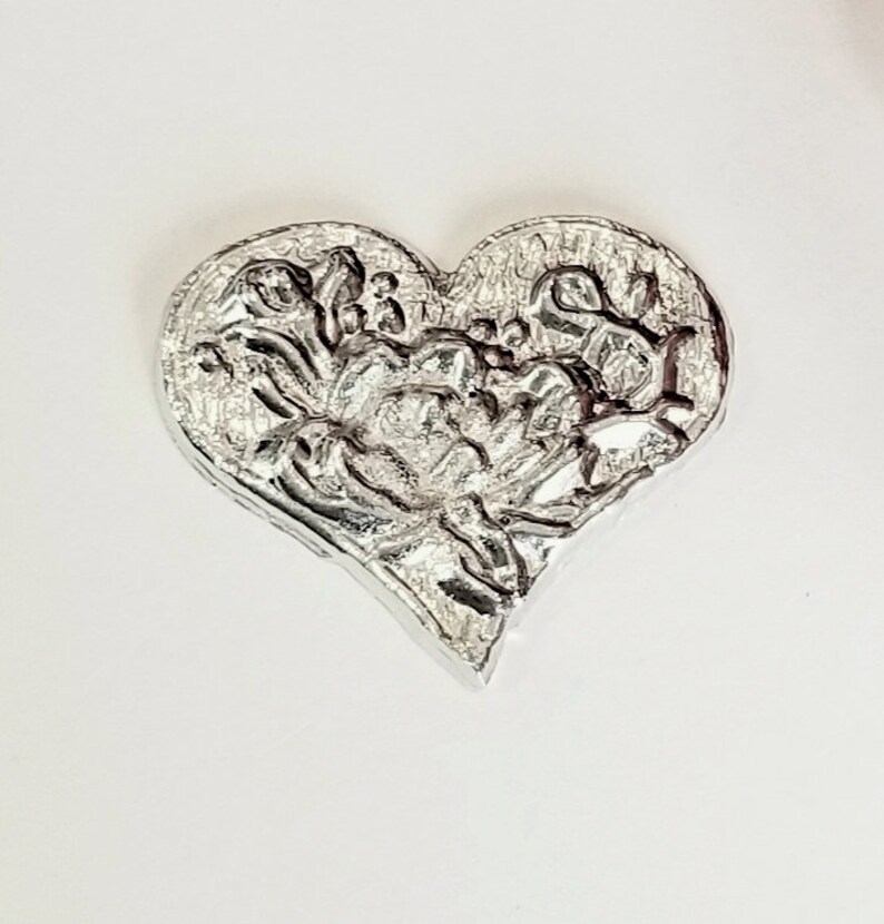 Pewter Pocket Heart, With This Note Included: "a Small Token, to Carry ...