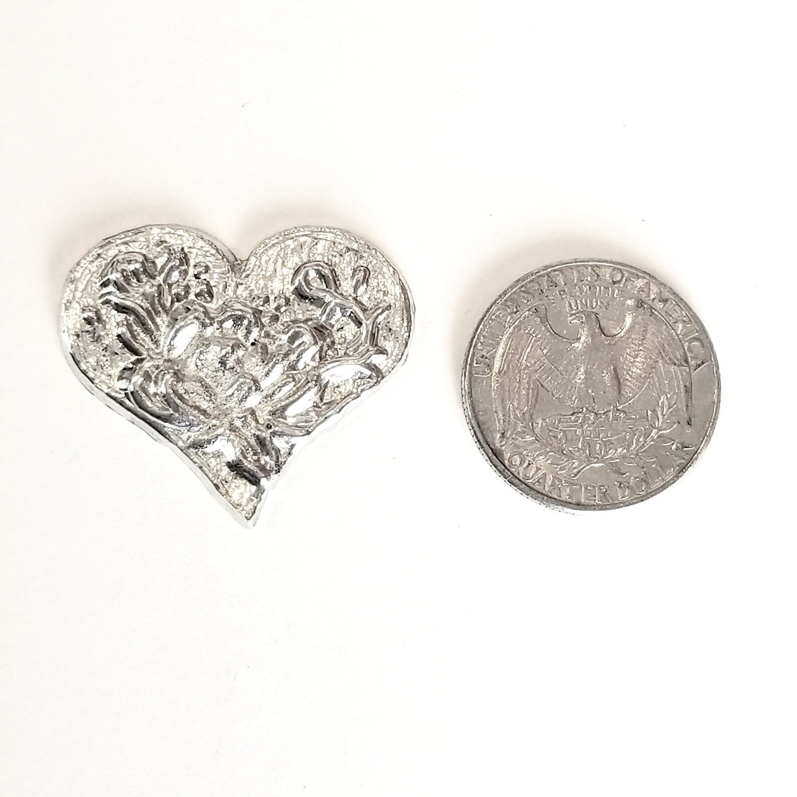 Pewter Pocket Heart With This Note Included: a Small | Etsy