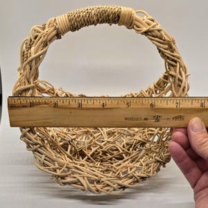Handwoven Rustic Weave Gathering Basket - Etsy