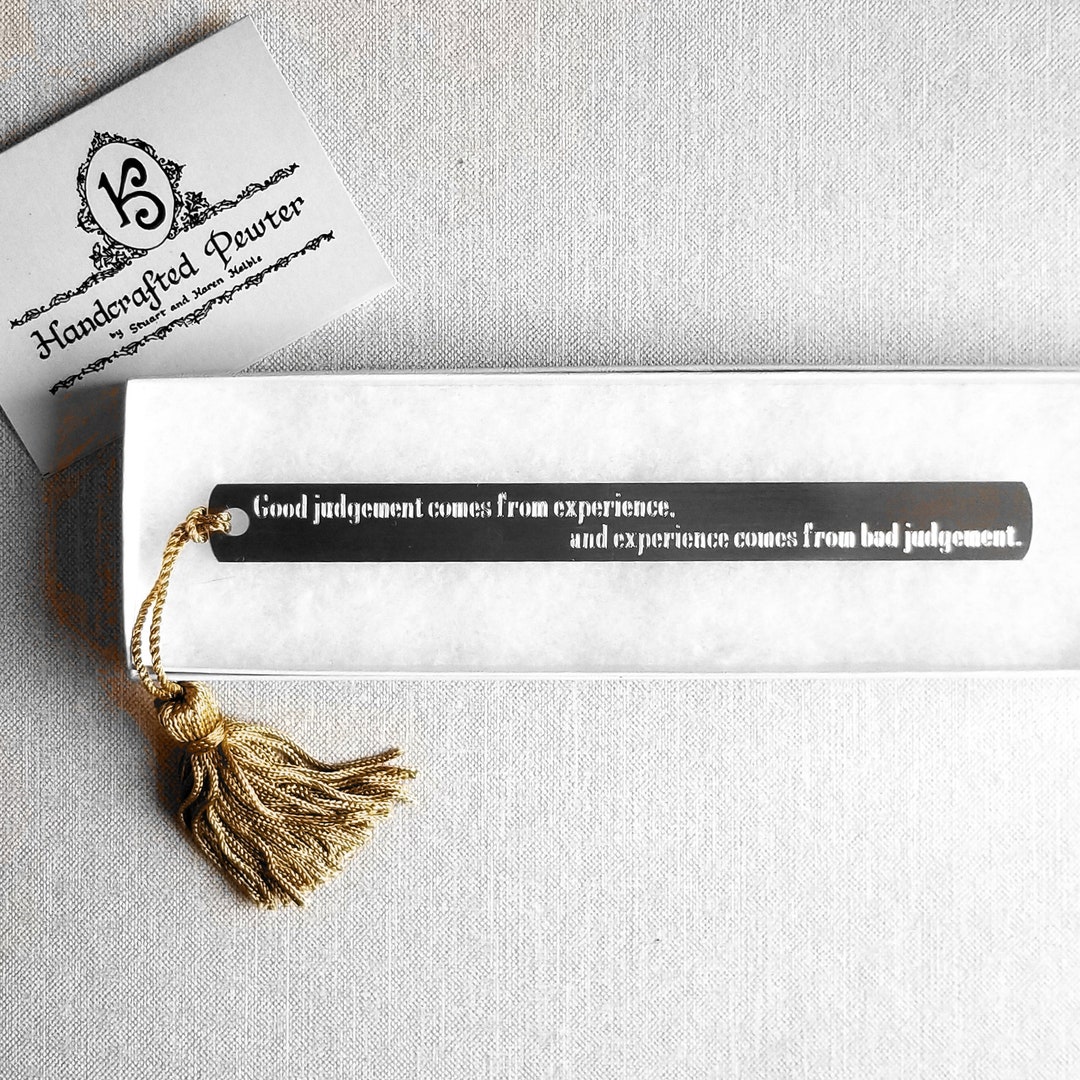 Good Judgement Comes From Experience, and Experience Comes From Bad ...