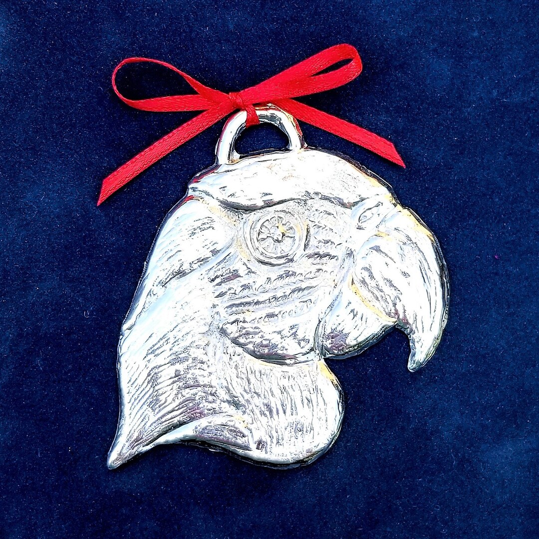 Pewter Parrot Head Ornament - Etsy