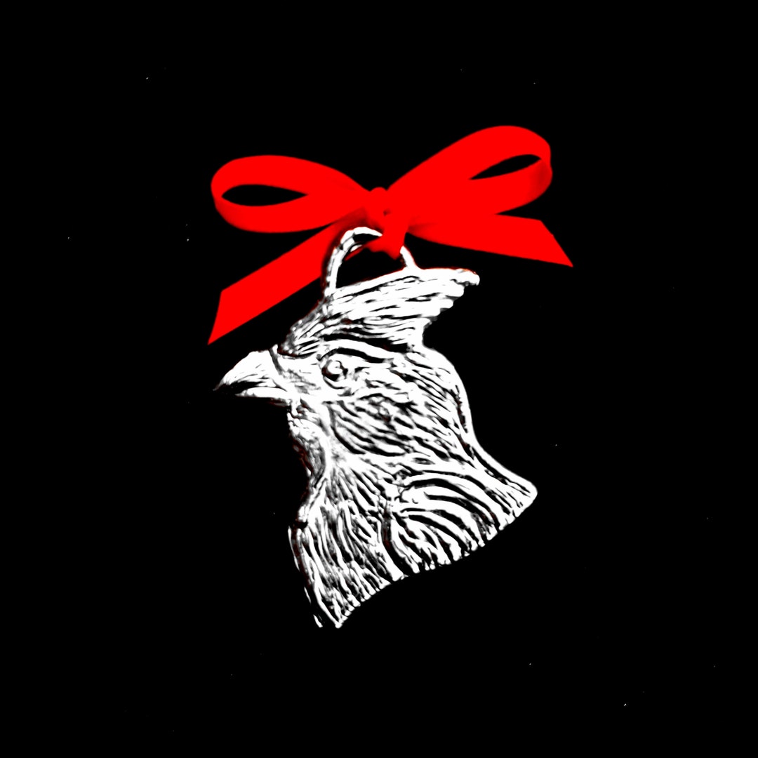 Cardinal Head Pewter Ornament - Etsy