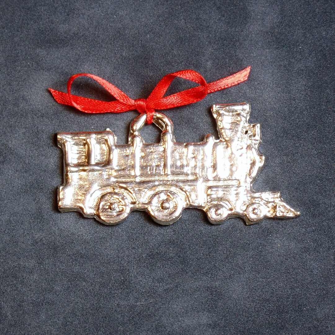 Pewter Train Ornament - Etsy