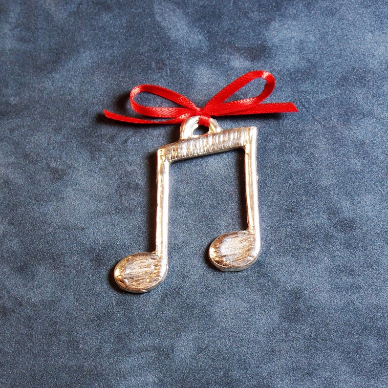 Eighth Notes (double) Pewter Ornament - Etsy