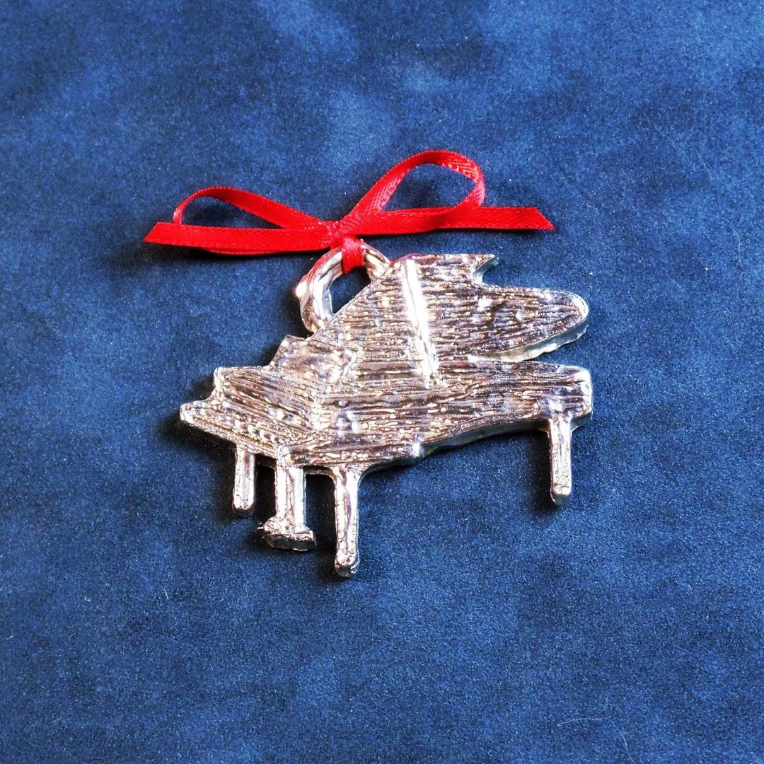 Pewter Piano Ornament - Etsy