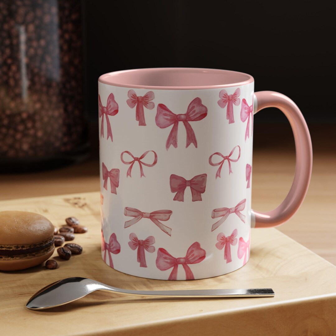 Cute Pink Bow Mug, Coquette Mug, House Warming Gift, Gift for Her ...