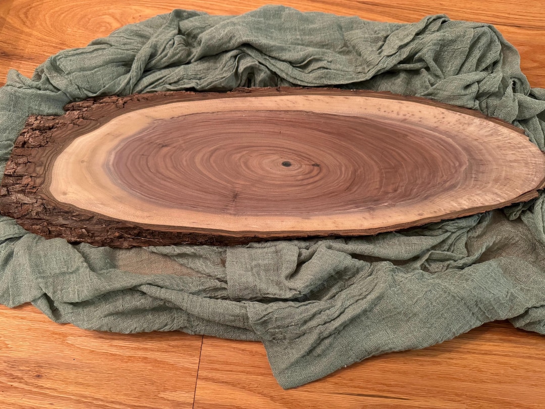 Wooden Live-edge Centerpiece Board. - Etsy