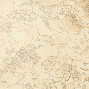 Antique Topographic Map Wallpaper: Vintage Travel Theme Wall Mural - Etsy