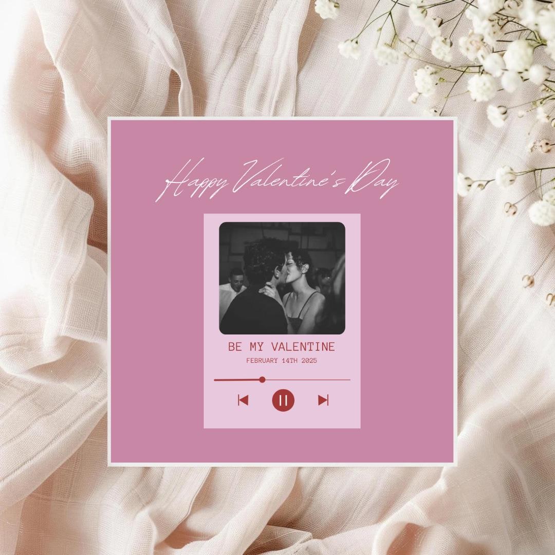 EDITABLE Valentines Day Card Template - Etsy