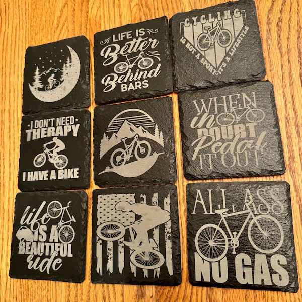 Bicycle Coasters - Etsy