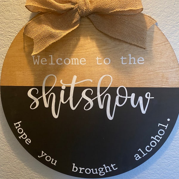Funny Wood Round Signs - Etsy