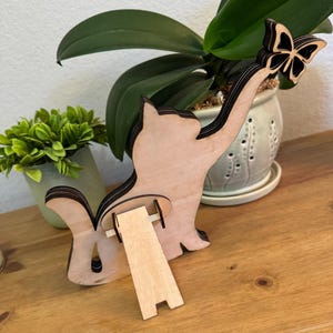 Wood Art 3d Cat With Scene - Etsy