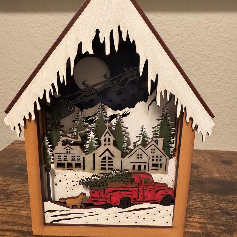 Red Christmas Truck Bell - Etsy