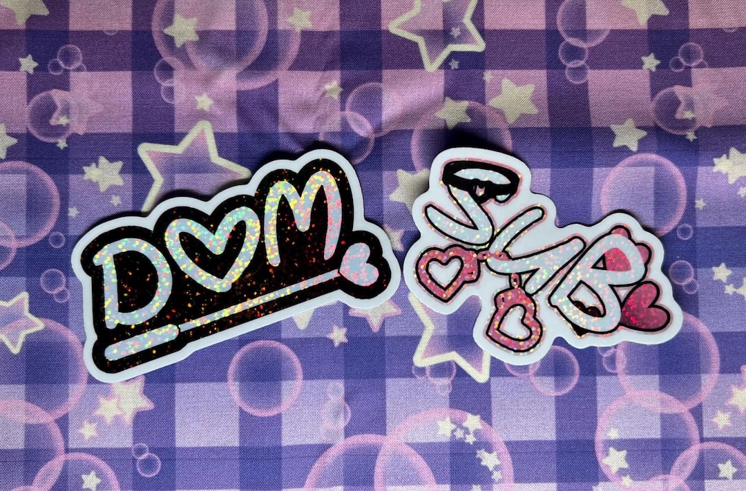 Dom or Sub Sticker Waterproof Sunproof - Etsy