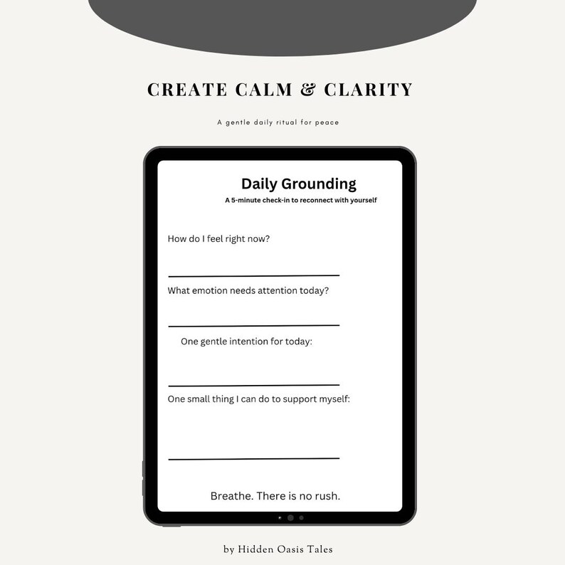 Mindfulness Journal Printable | Daily Spiritual Reflection (digital PDF ...
