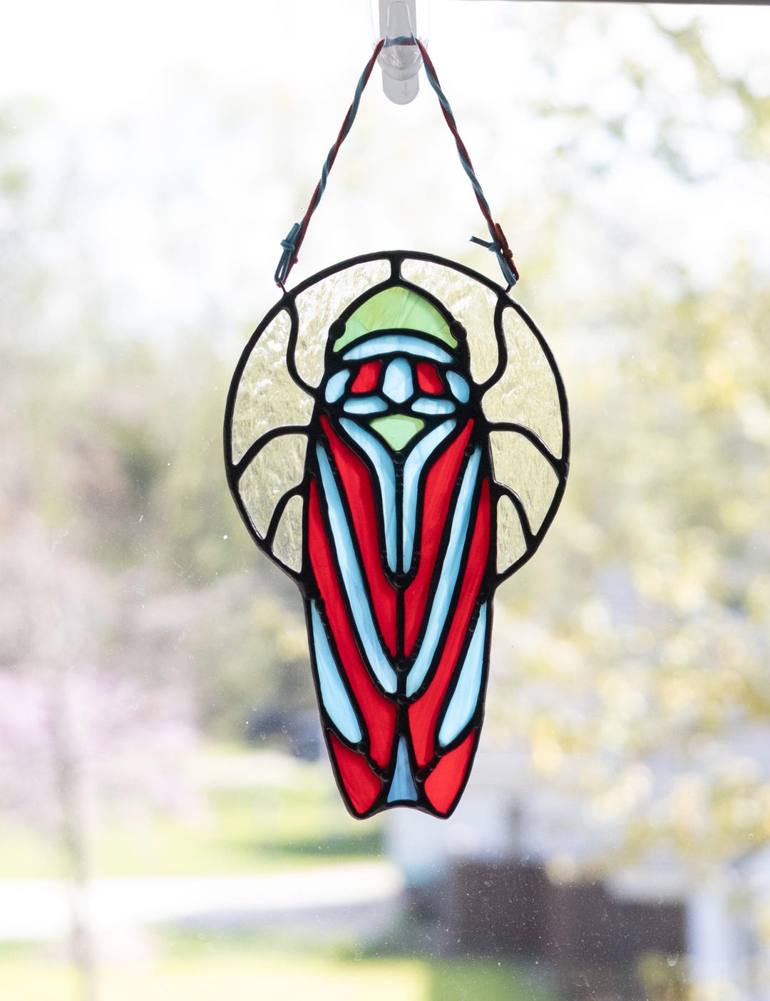 Leaf Hopper Bug Stained Glass Suncatcher - Etsy