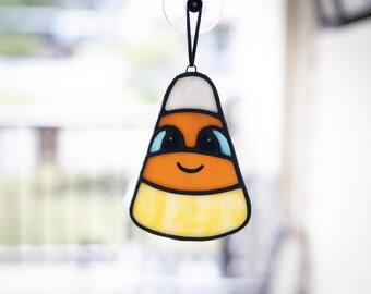 Candy Corn Stained Glass Suncatcher - Etsy