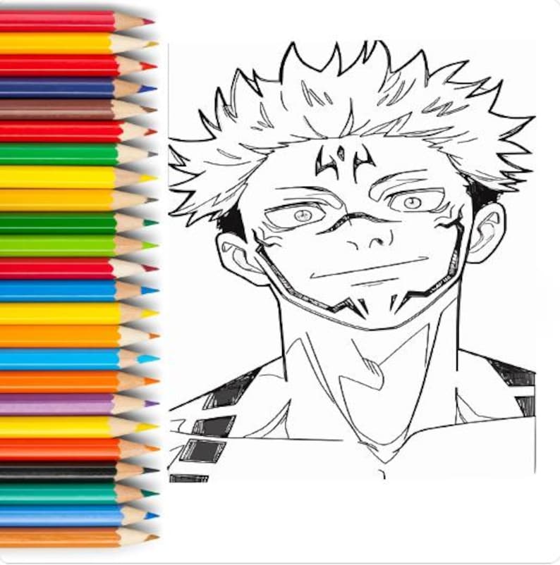 Jujutsu Kaisen Coloring Pages – Anime Line Art Printable – Nobara, Gojo ...