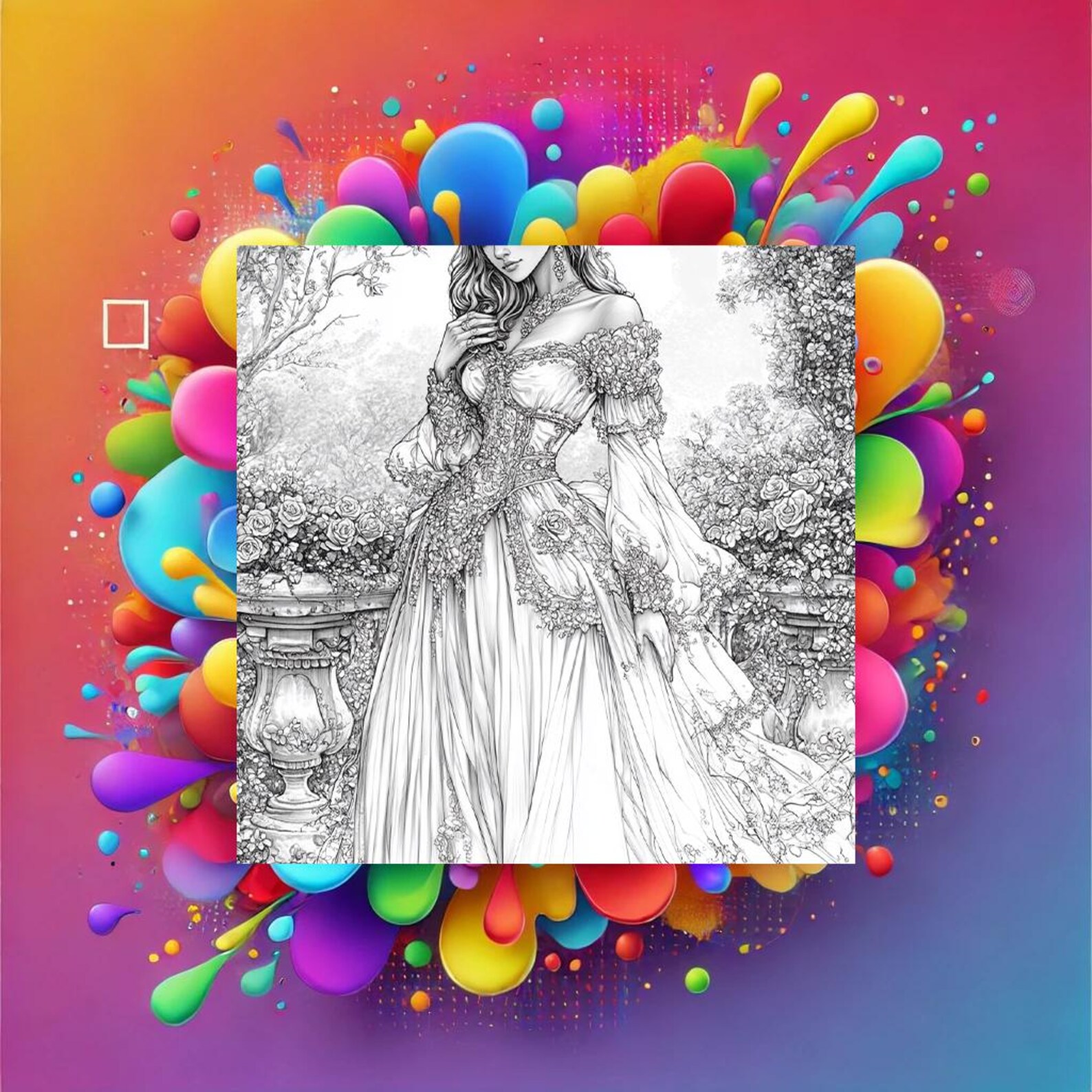 Elegant Fashion Coloring 52 Pages | Stylish Dress Designs | High ...