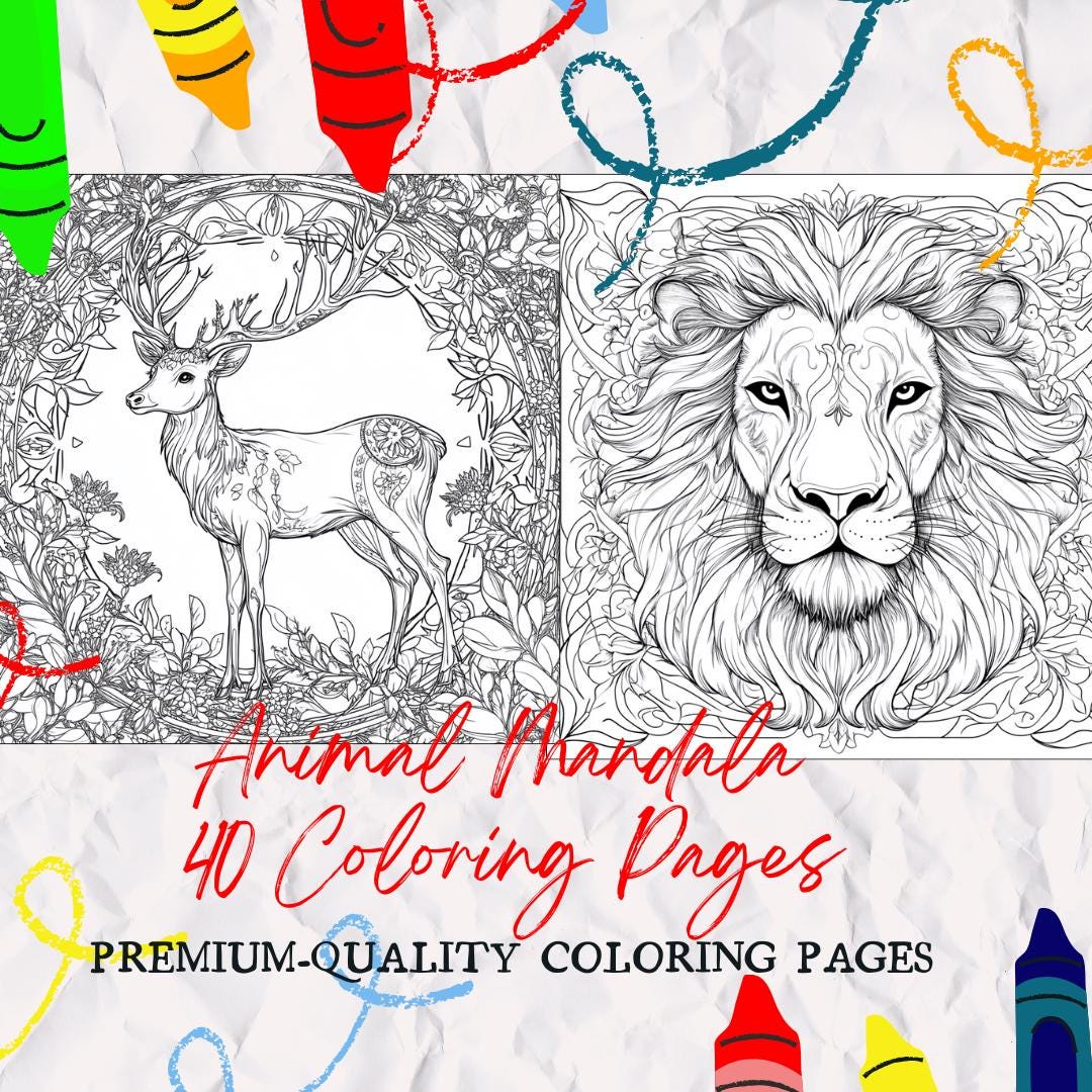 Animal Mandala Coloring Pages - Designs of Lions, Owls, Horses, Snakes ...